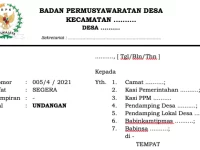Surat Undangan BPD dalam Berbagai Kegiatan - Updesa