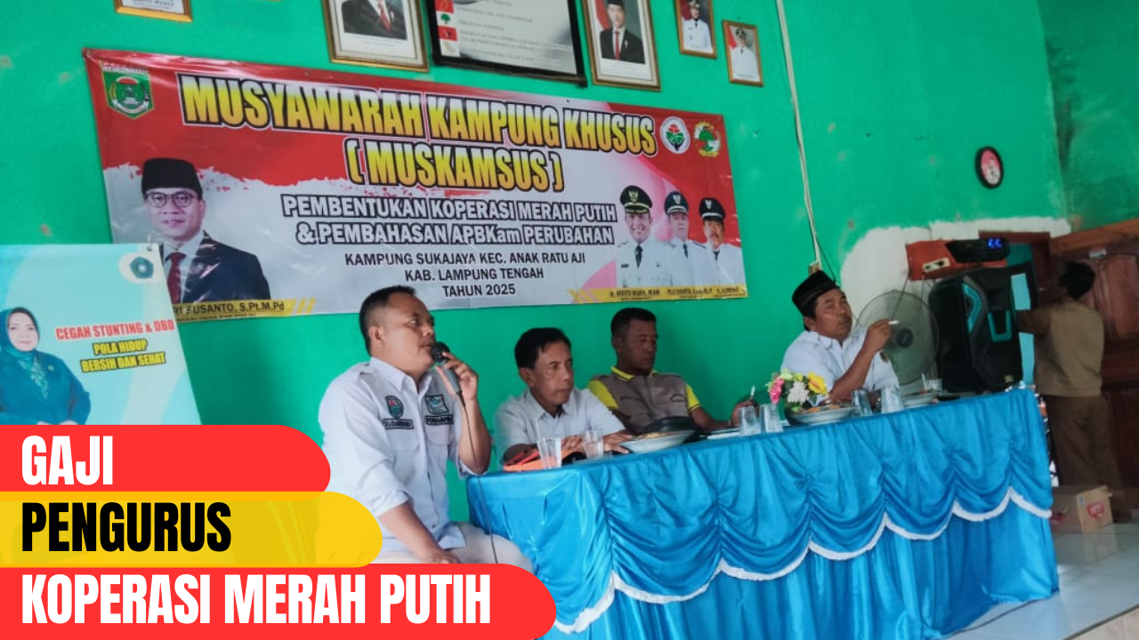 Gaji Pengurus Koperasi Merah Putih, Syarat dan Tugasnya - Updesa