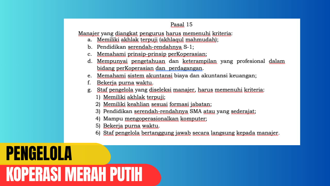 Apa Itu Pengelola Koperasi Merah Putih dan Siapa yang Mengangkatnya? - Updesa